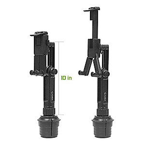Cellet Universal 360 Adjustable Cup Holder Tablet Automobile Mount Cradle Compatible to Apple IPad Pro 12.9 IPad 9.7-inch Air 2019 IPad Mini 4 Samsung Galaxy Tab S4 S5e Surface Go Pro 6(PHC670M) 13in