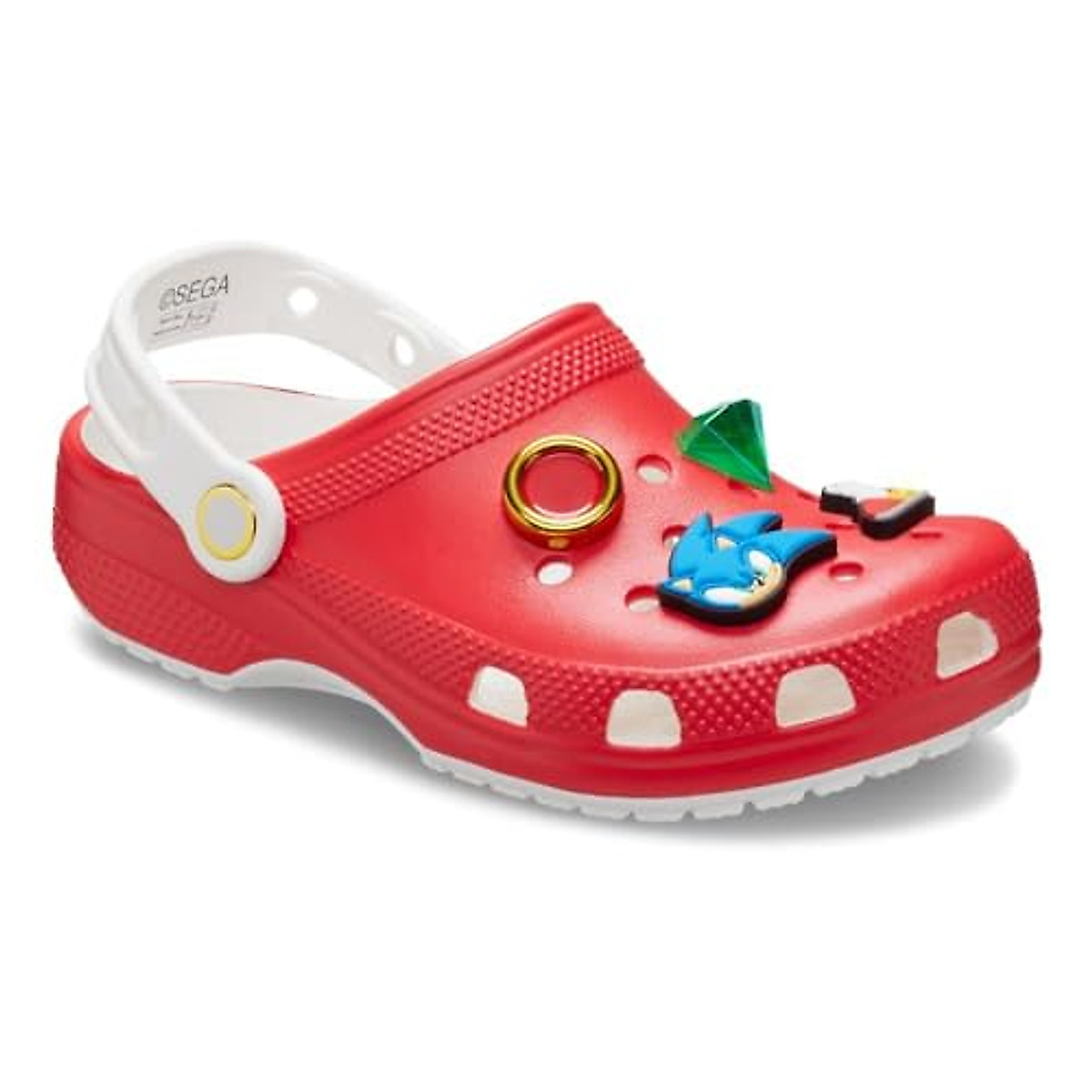 Crocs Sonic The Hedgehog Classic Clogs, Kids and Toddler Shoes, Red, 5 US Unisex Big