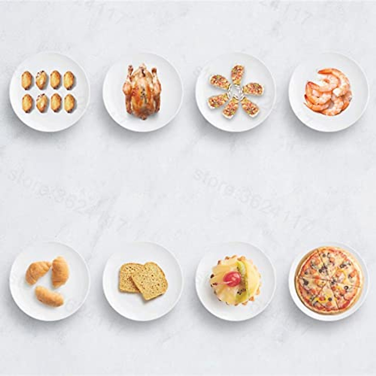 SUSOSU Microwave Oven Electric Oven 3 Tier Grill Home Vertical Baking Small Oven 800W Multifunction Cake Appliances Mini Automatic