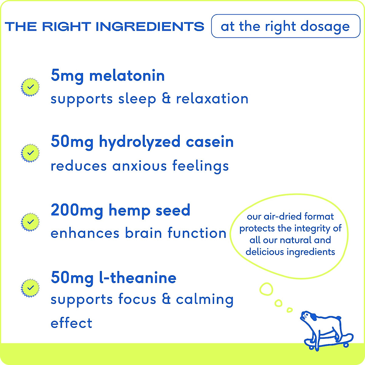 Native Pet Calm Dog Treats for Stress and Anxiety Relief - Dog Calming Chews - Natural Calming Dog Treats Made with Melatonin for Dogs - Natural Dog Calming Chews - Dog Anxiety Relief - 30 Chews