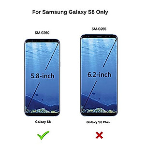 Hocase Galaxy S8 Case, Heavy Duty Shockproof Protection Soft Silicone Rubber Bumper+Hard Plastic Hybrid Dual Layer Protective Case for Samsung Galaxy S8 (SM-G950U) 2017 - Burgundy Flowers