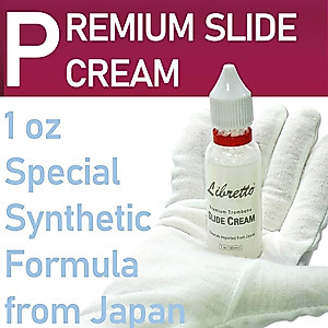 Libretto Trombone ALL-INCLUSIVE Care Kit: Flexible Bore Brush + Mouthpiece Brush + Slide Oil+ Microfiber Cleaning Cloth + Slide Grease, w/Handy Case, Time to Clean & Extend Life of your Trombone!