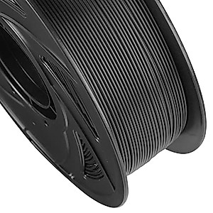 3D Printer Filaments, PLA Filament 1.75mm, 1kg(2.2lbs) Spool-Dimensional Accuracy +/- 0.02mm, Neatly Arranged No Bubbles, Compatible for Ender 3 Pro/Ender 3 V2/S1/CR-20/Voxelab Aquila C2, Silk Black