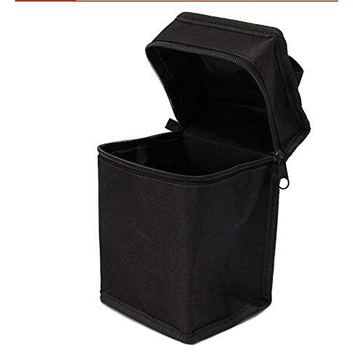 Multifunction Large Capacity Black Folding Marker Pen Canvas Pencil Case Pen Storage Bag Can Hold 24-80 pcs Markers Pen (S and L)