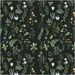 Cismmy Removable Peel and Stick Wallpaper Boho 17.5 x 118 in Floral Wallpaper for Bedroom Bathroom Easy Peel Off Wallpaper Stick on Wallpaper Contact Paper Renter Friendly Wall Paper