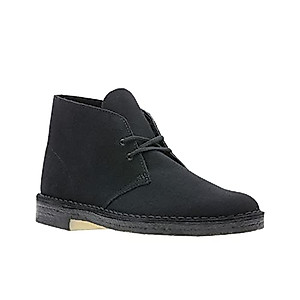 Clarks Men's Desert Chukka Boot, Black Suede 1, 9