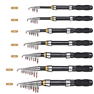 Gigicloud 1PCS Telescopic Fishing Rod 1.0m-2.3m Fishing Pole Glass Rod Super Short Mini Bass Bait Casting Fishing Rod