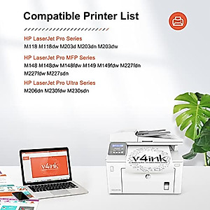 v4ink 3PK Compatible Replacement for HP 30X 30A CF230X Toner 32A CF232A Drum Black Combo Set for HP Laserjet Pro MFP M227fdw M227fdn M227sdn M227 M203dw M203d M203dn M203 Printer – 1 Drum + 2 Toners