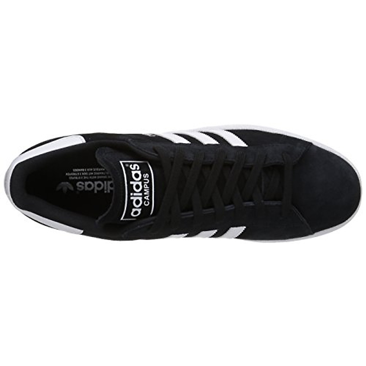 adidas Originals Men's Campus Fashion Sneaker,Black/White/Black,4.5 M US