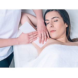 Yaomiao 400 Pieces Wax Strips Sticks Kit, Non-Woven Waxing Strips Hair Removal Strip with Wax Applicator Stick for Body Skin Facial Hair Removal Tools