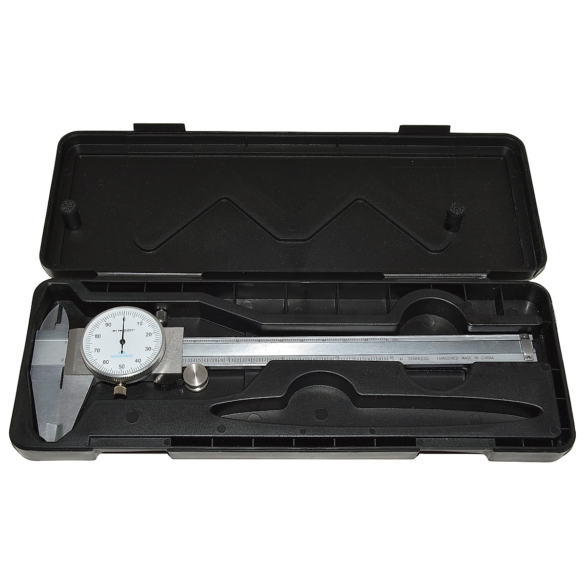 Utility Dial Caliper - 6 Inch with 0.001" Precision, Stainless Steel, Shockproof by Science Purchase