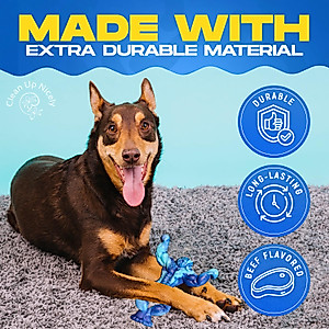 Super Muscle Dogman Toy, Beef Flavored Dog Chew Toy, Indestructible Dog Toy for Aggressive Chewers, Great for Medium, Large, X-Large Dogs & Bone Replacement