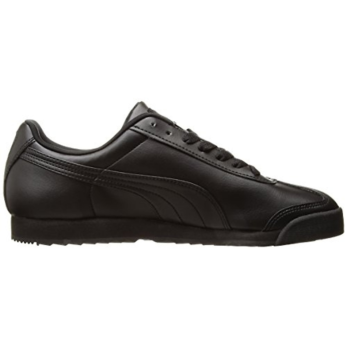 PUMA Mens Roma Sneaker, Basic black-black, 9.5