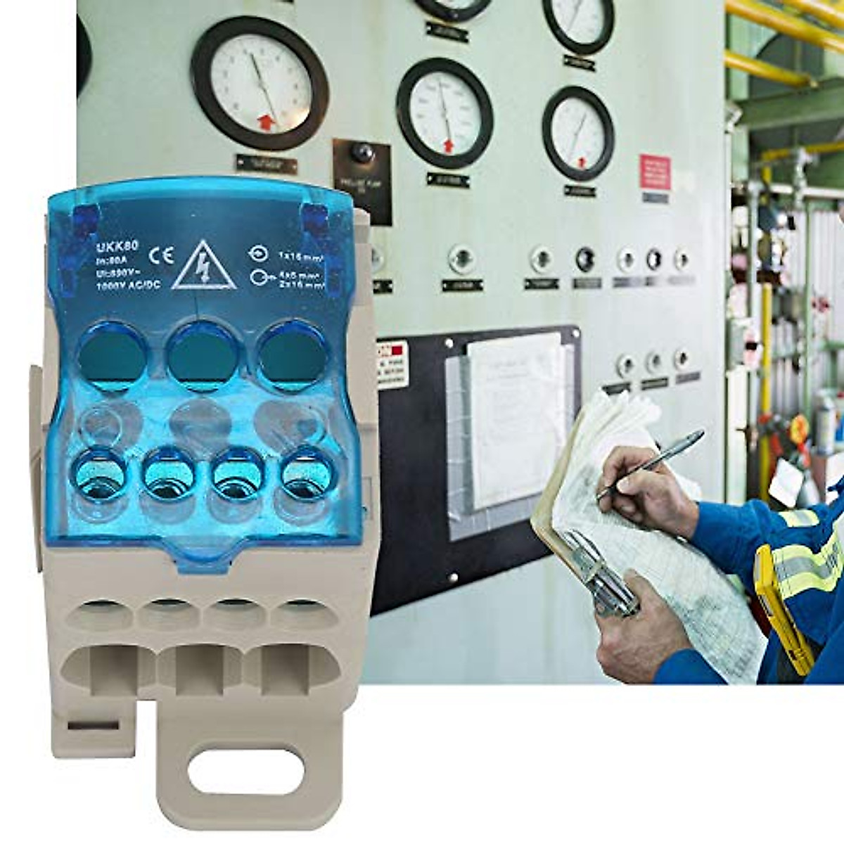 80A Block Distribution Box£¬Din Rail Terminal Block Distribution Box£¬Electric Wire Connector Universal Power Junction Box£¬for Power Distribution cabinets, Distribution Boxes