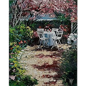 The Cozy Spot, Garden Patio by the Seashore By Internationally Renowned Painter Yary Dluhos