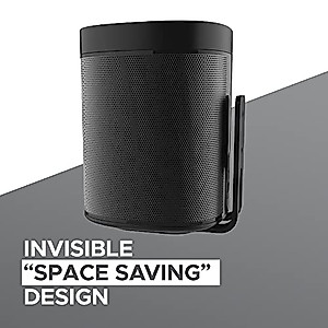 ONE, ONE SL & Play:1 Wall Mount Bracket, Black, Compatible with Sonos ONE, ONE SL & PLAY1 Speaker