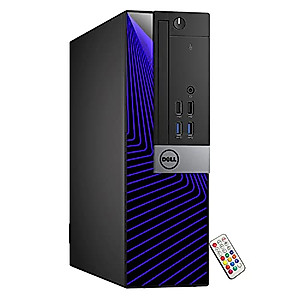 Dell OptiPlex Small Form Factor Desktop Computer with RGB Lights i7 6700 3.4 GHz 16GB RAM 512GB SSD Win 10 Pro WiFi, Keyboard & Mouse HDMI (Renewed)