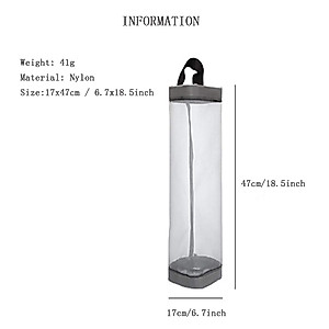 2 PCS Plastic Bag Holder, Hanging Storage Trash Bags Folding Garbage Bag Organizer Plastic Bag Storage and Grocery Bag Holder