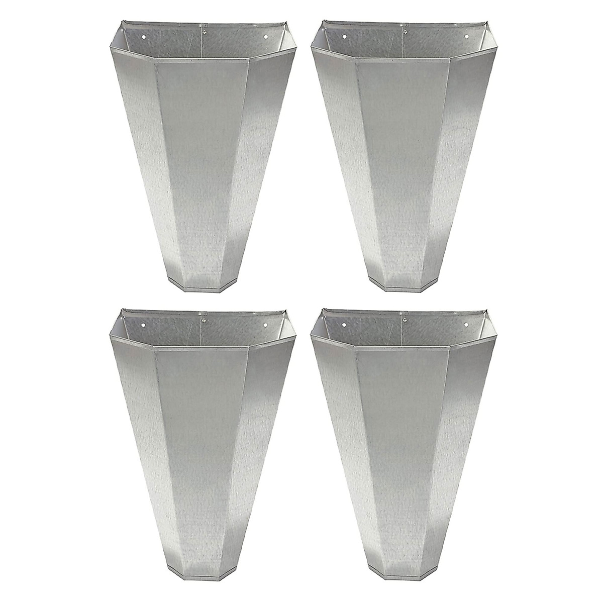 Little Giant RC2 Galvanized Steel Medium Poultry Restraining Flat Back Design Funnel Cone for Chicken, Birds, and Turkeys up to 10 Pounds, (4 Pack)