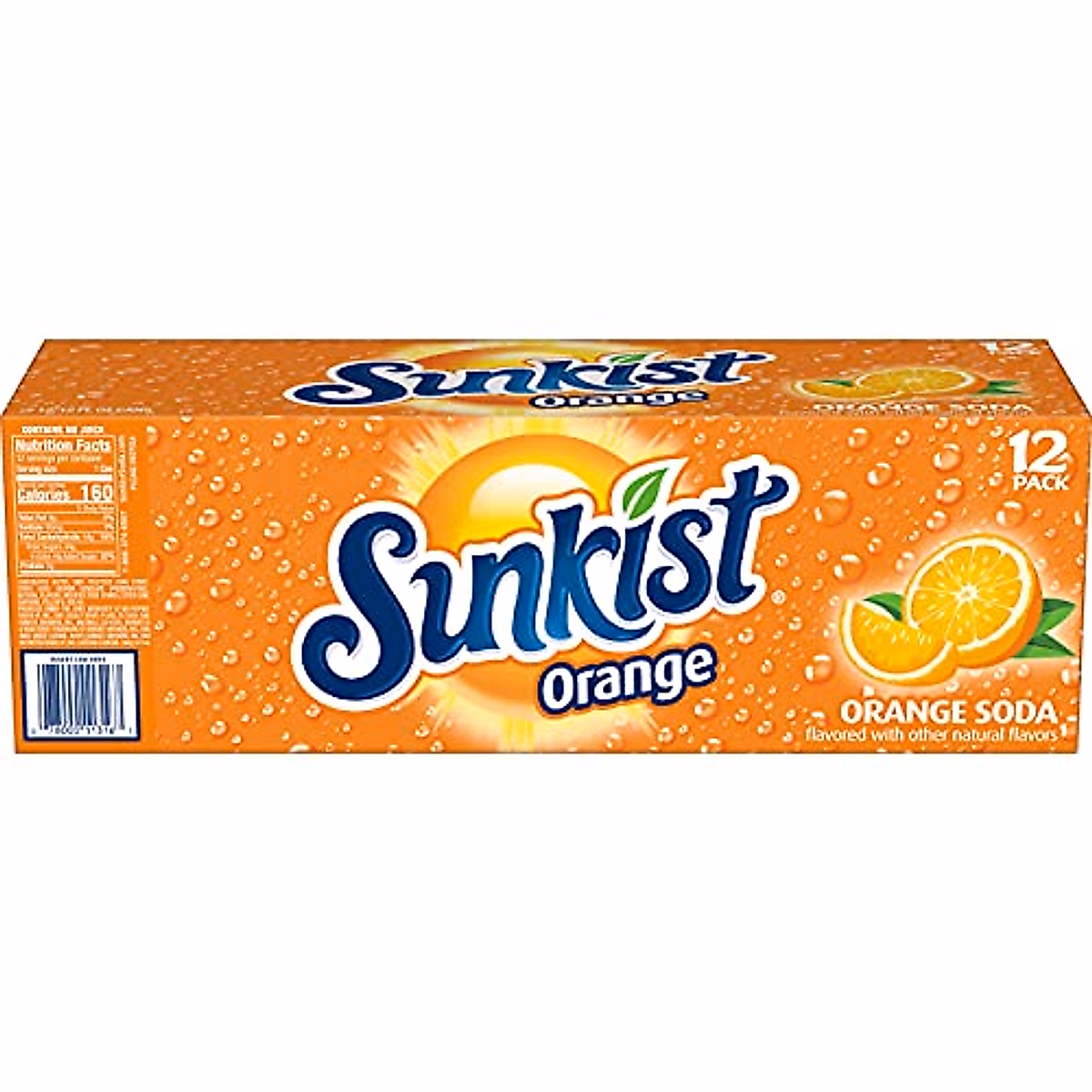 Sunkist Orange Soda, 12 Fluid Ounce Can, 12 Count