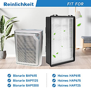 Reinlichkeit 3 pack Hapf600 Replacement Filters B Compatible with Holmes HAPF600D,HAPF600D-U2,HAP615, HAP650,HAP675