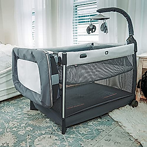 Chicco Lullaby Zip All-in-One Portable Playard - Driftwood | Grey