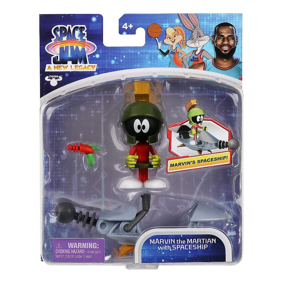 Moose Toys Space Jam: A New Legacy - Baller Action Figure - Marvin The Martian with Spaceship