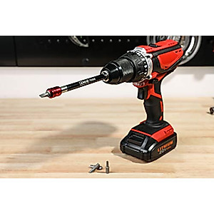 ARES 70206 - Drill Extension Bit Holder - 6-Inch Quick Release - Works With All 1/4-Inch Drive Bits - Quick Release Mechanism Makes Changing Bits a Breeze