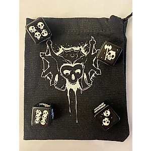 Undead Duke of War Dice Set (4) 25mm (1") RPG Tabletop Roleplaying Game DND by Severed Books