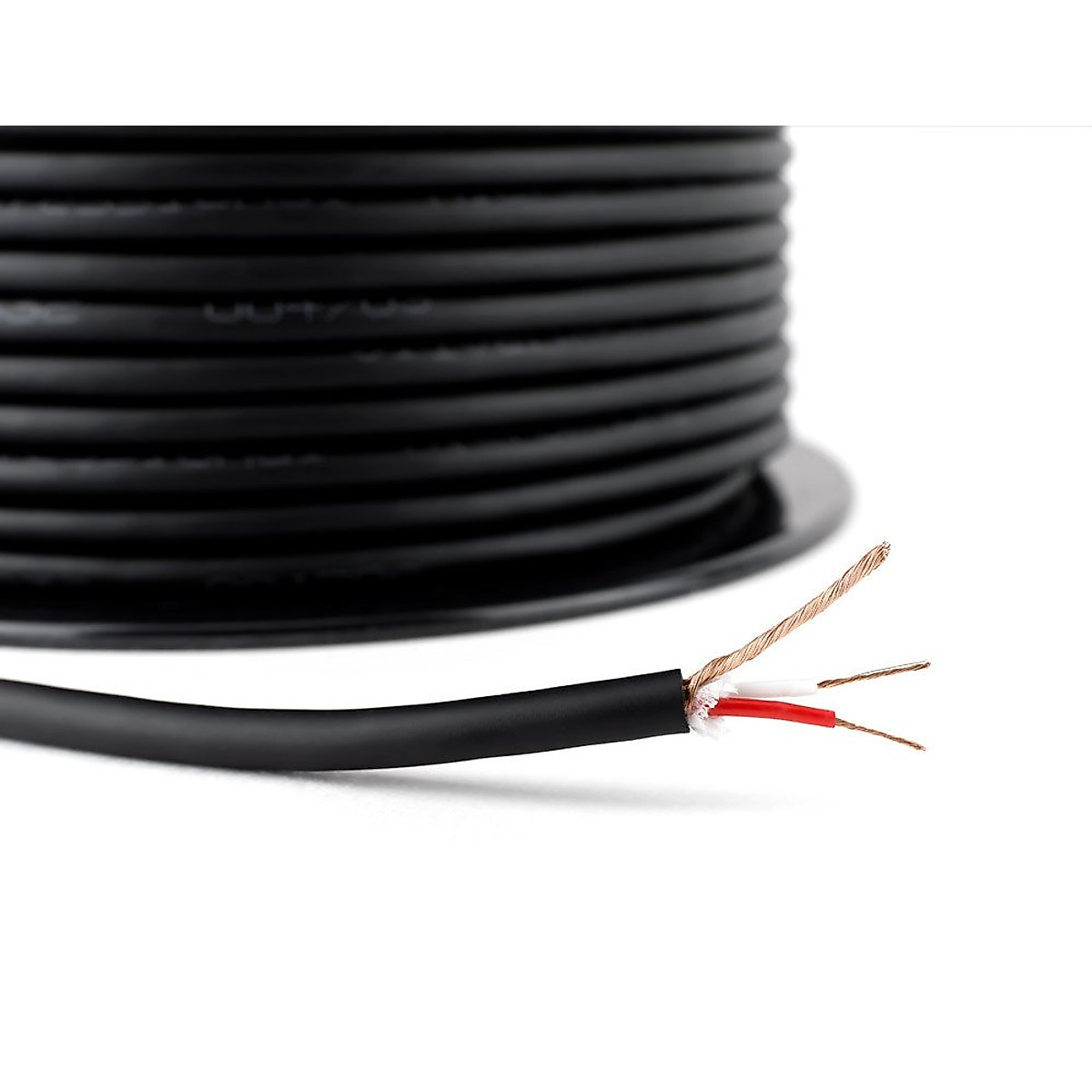 Sewell Silverback Screamer Bulk XLR Cable, 300 ft. Spool, Pure Copper, OFC, Flexible, Spiral Braided Shielding SW-30632, Black