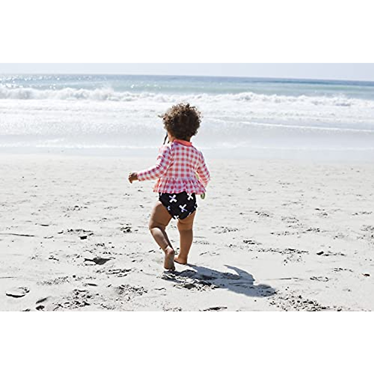 Cheeky Cloth One Size Reusable Swim Diaper (Black w/White X)