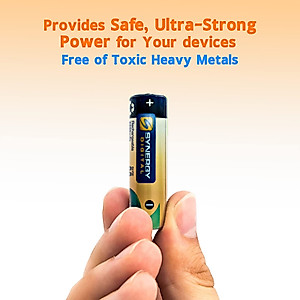 Synergy Digital AA Batteries, 4-Pack, Ultra High Capacity, Double A Rechargeable Batteries (Ni-MH, 1.25V, 2800 mAh)