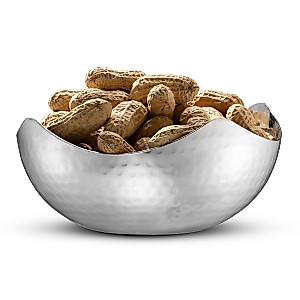 James Scott Hammered Set Of Three 6 Inch Stainless Steel Bowls