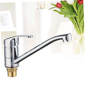 Veemoon Sink Faucet Kitchen Faucet Water Tap Bath Mixer Tap Washbasin Mixer Tap Hot and Cold