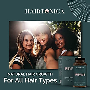 Hairtonica - Hair Vitamins for Faster Hair Growth - Best Hair Growth Supplement & Hair Vitamin - Support Hair Loss & Thinning with Hair Growth Pills - Hair Supplement with Biotin 5000mcg, MSM, Keratin