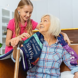 Gevuto Nana Gifts Blanket - Birthday Gifts for Nana Throw 50" X 60" - Nana Gifts from Grandkids - Grandma Gifts for Mothers Day - Nana Birthday Gifts - Gigi Gifts for Grandma - Best Nana Ever Gifts