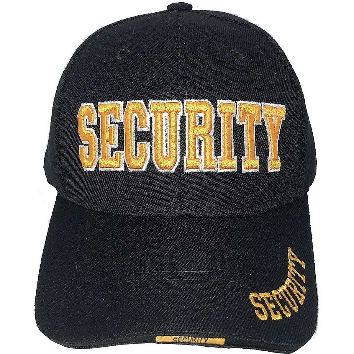 AborenCo Law Enforcement Officer Headwear 3D Embroidered Baseball Cap Hat, Adjustable (Security with Gold Letters)