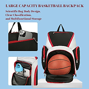 COTVERSE Basketball Bag for Boys, Custom Basketball Backpack Soccer Bag for School Boys, Personalized Name Number Bags