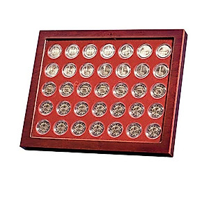 Louvre Showcase for 20 Coins in Large/Air Tite H / CAPS38 Capsules