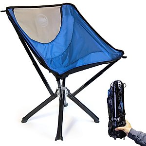 CLIQ Portable Chair Camping Chairs - A Small Collapsible Portable Chair That Goes Every Where Outdoors. Compact Folding Chair for Adults That Sets Up in 5 Seconds | Camping Chair Supports 300 Lbs