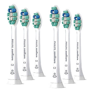 Philips Sonicare HX9023/65 (6 Pack) Replacement Brush Heads with Advanced Sonic Technology and BrushSync Mode - (6 Pack)