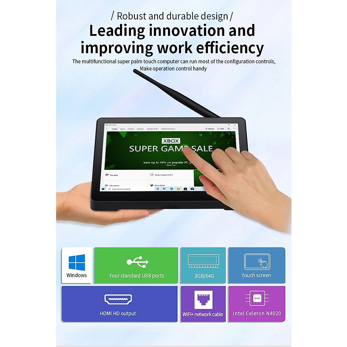 Pipo PiPO X8 PRO Mini PC Tablet Computer Windows 10 OS 64 Bits 3G RAM 64G ROM Dual Core Mini Computer N4020