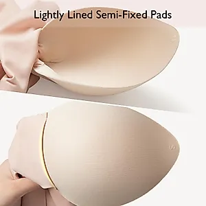 COMFELIE Wireless Bra with Support B-E Cups, Lightly Lined Zero Gravity Sculpt No Spillage Seamless T-Shirt Bra EB063