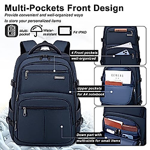 Otevan Travel Backpack for Men Women,45L Carry On Backpack Flight Approved,Large Laptop Backpack,Expandable Luggage Backpack Water Resistant Bookbag Weekender Overnight Bag Daypack Fit 17 Inch