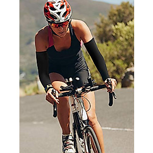 Bememo 12 Pairs Unisex UV Protection Sleeves Long Arm Sleeves Cooling Sleeves Arm Cover Sleeves(Bright Colors, Ice Silk)