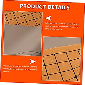 Garneck 2pcs Checkerboard Japanese Accessories Travel Accessories Travel Toiletry Roll- up Leather Chess Set Weiqi Game Board Shogi Board Game Gobang Chess Accessory Portable Chess Board