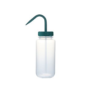 Heathrow Scientific HS120248 Wash Bottles, Wide Mouth, 500mL, Green (Pack of 6)