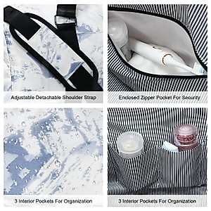 GGOV Duffle Bag for Travel Sports Gym Luggage Crossbody Tote bag with Shoe Compartment and Trolley Sleeve Carry on Duffel Bag for Women and Men Collapsible with Zipper，Multiple Pockets