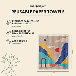 MAISONOVO Dishcloth Abiquiu x 4 with Kyoto x 6