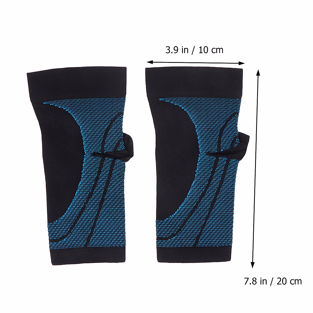 Healifty Socks Plantar Compression Foot Faja for Ankle Support Elastic Socks Lackish Pair